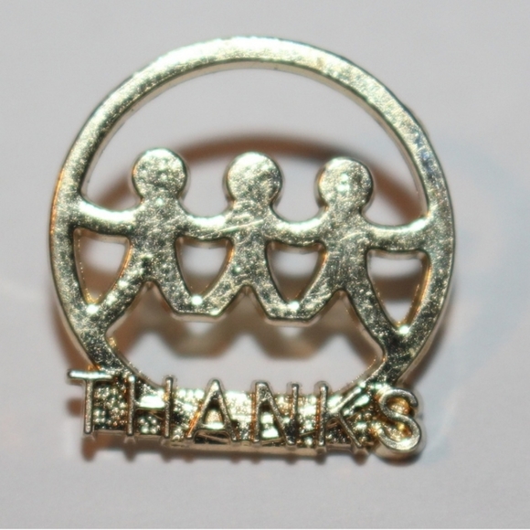 Vintage | Jewelry | Vintage Gold Friendship And Thanks Lapel Pin 75 ...